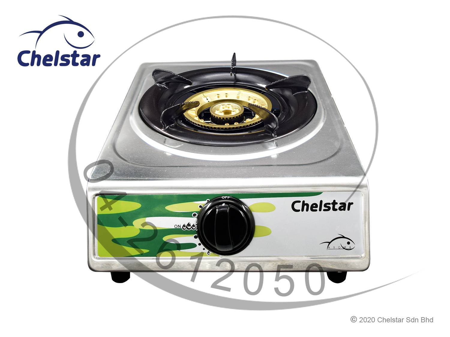 Chelstar Stainless Steel Single Burner Table Top Stove / Gas Cooker (SE ...
