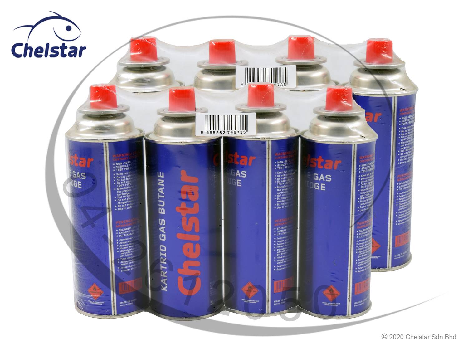 Chelstar Gas Butana 230G/Chelstar Butane Gas Cartridge 230G (CBG-23 ...