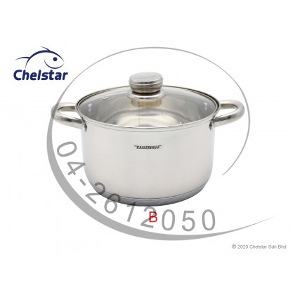 Kaiserhoff 3 set Periuk Tahan Karat KH9913/Stainless Steel 3 Sets Pot ...