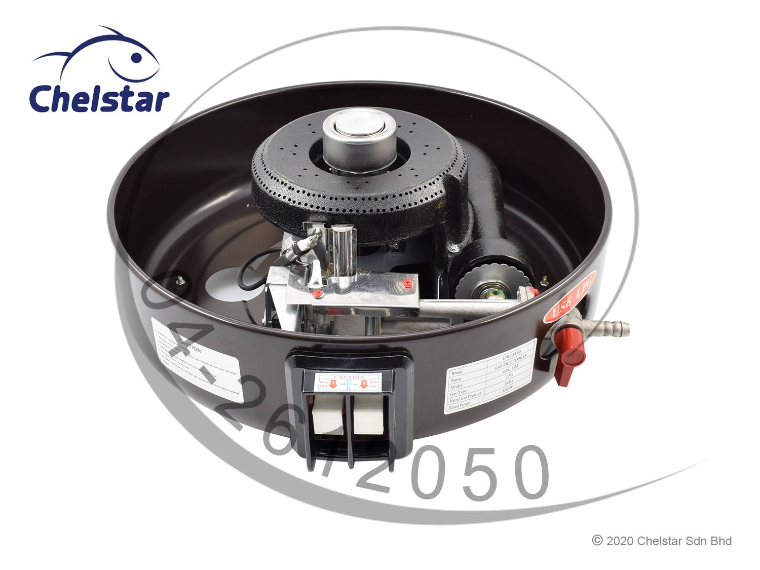 Chelstar 15 Liter Commercial Gas Rice Cooker / Stove (GRC-15M)