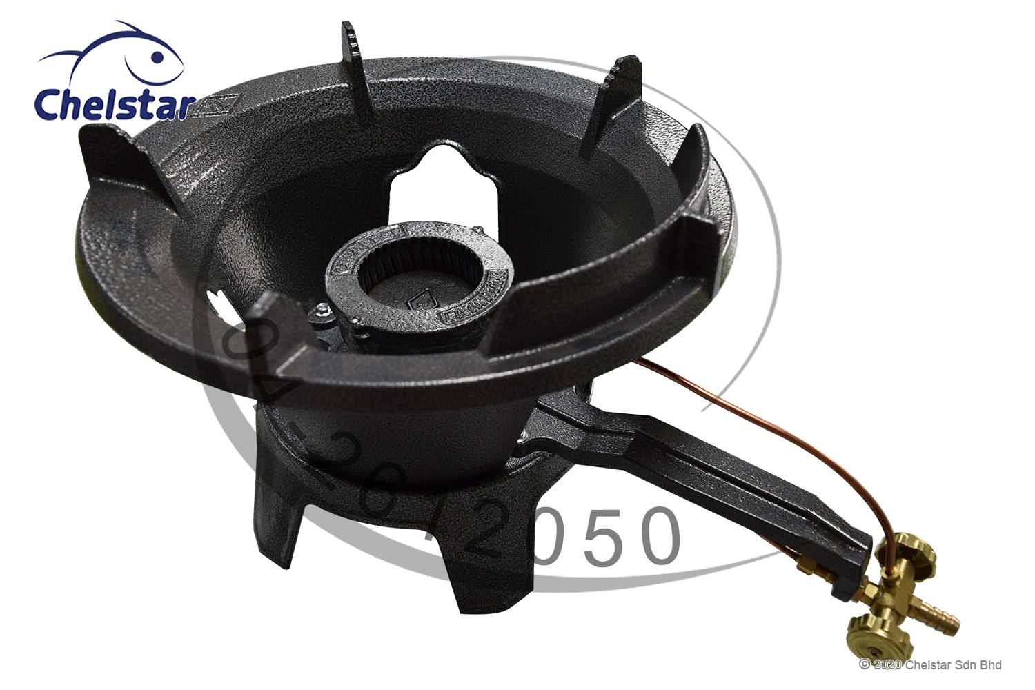 Chelstar High Pressure Cast Iron Tungku Dapur Pencucuh Gas 高压猛火灶 MS-510
