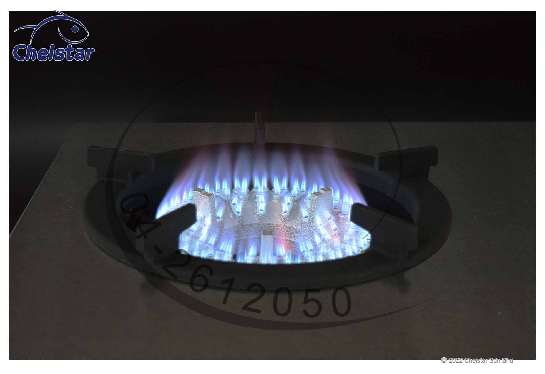 Chelstar Stainless Steel Double Burner Table Top Stove Gas Cooker CDF-230